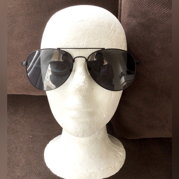 Oculus | Accessories | Oculus Black Metal Aviator Polarized Sunglasses ...